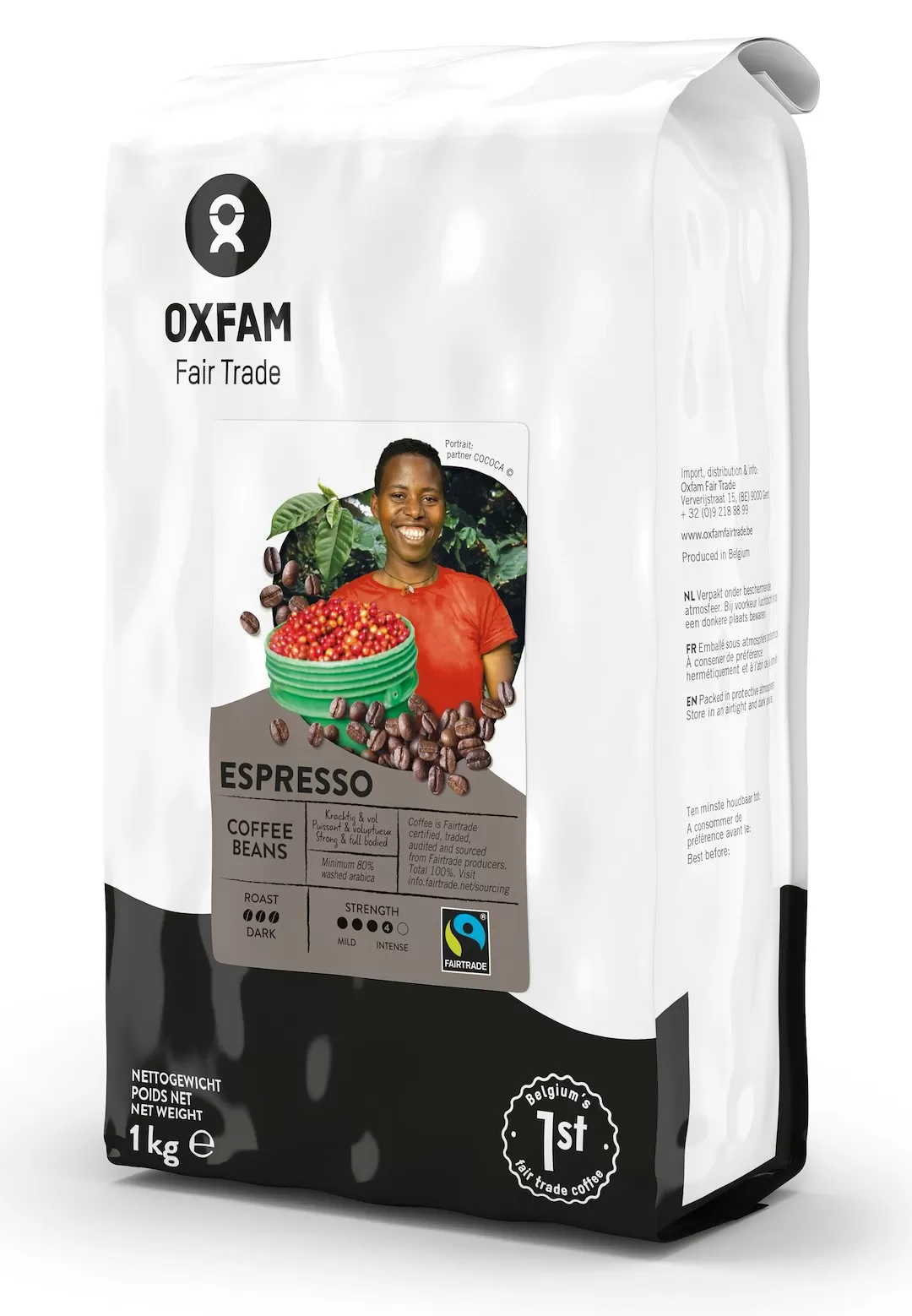 Kup Kawa Ziarnista Arabica/robusta Espresso BIO 1 kg - Oxfam na arena ...