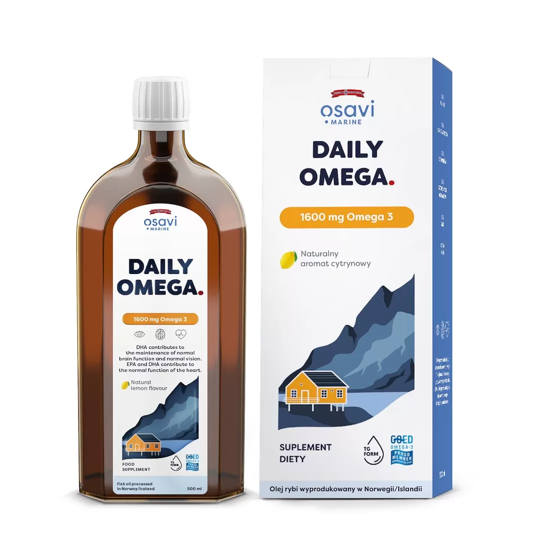 OMEGA-3 (1600 mg) O Smaku Cytrynowym 500 ml - Osavi - Arena.pl
